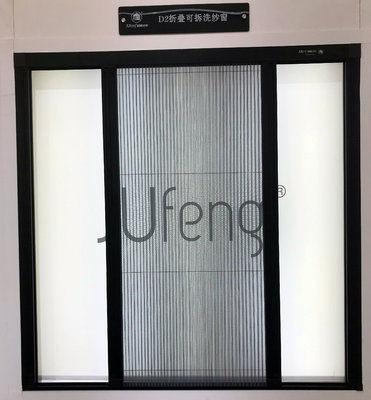Detachable fly screen door with Polyester pleated insect screen mesh