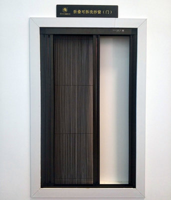 Detachable fly screen door with Polyester pleated insect screen mesh