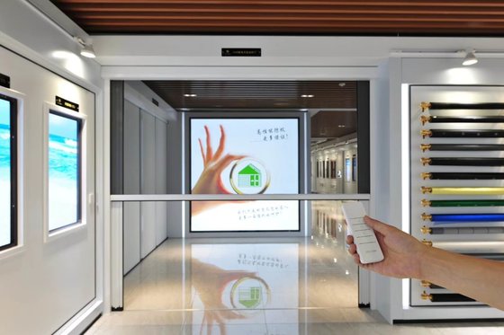 Powder Coated Aluminium Frame Motorized pet mesh screen for Terrace