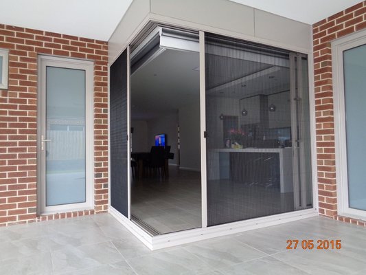 Anti mosquito retractable fly insect screen mesh door & window