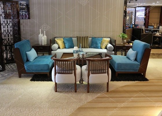 Durable Confortable Fabric 3 Piece Sectional Sofa , Grey Sectional Reclining Sofa Sets