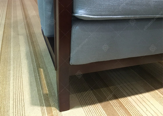 Elegant Wooden Style Hotel Room Chairs High Density Foam Environment - Friendly
