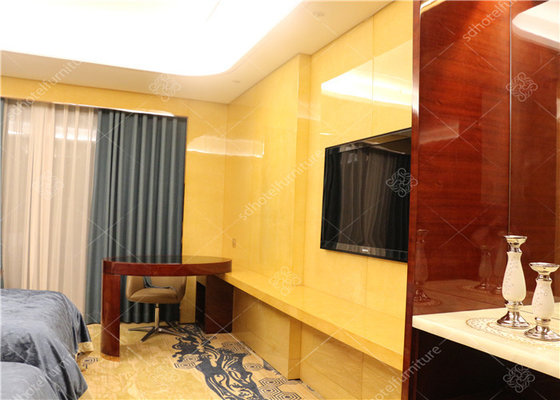 Five Star Marriott Luxury Hotel Bedroom Furniture With Wardrobe Highly Endurable