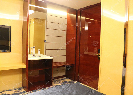Five Star Marriott Luxury Hotel Bedroom Furniture With Wardrobe Highly Endurable