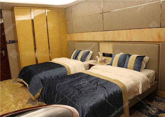 Five Star Marriott Luxury Hotel Bedroom Furniture With Wardrobe Highly Endurable