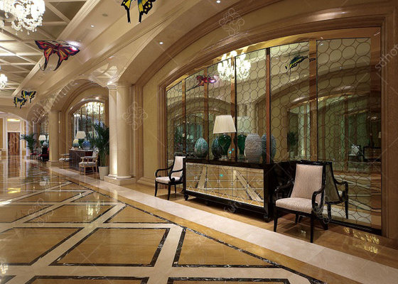 Solid Wood Modern Reception Furniture , Comfortable Relax Fabric Lobby Furniture Sets