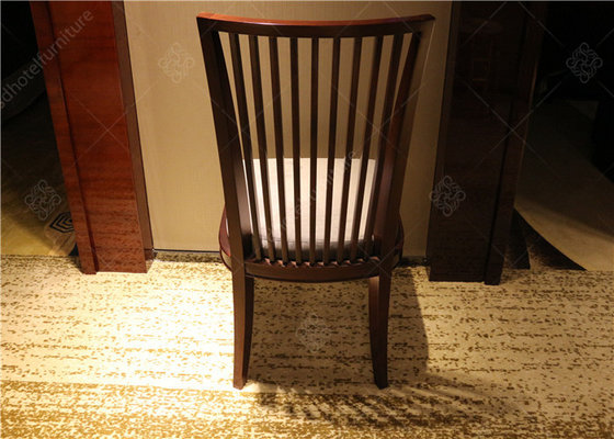 Highly Endurable Restaurant Hotel Room Chairs Solid Wood Simple Style Customized