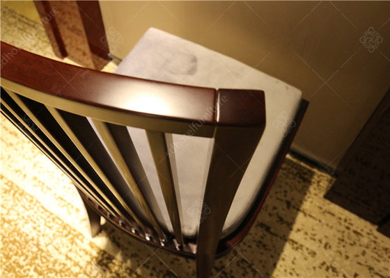 Highly Endurable Restaurant Hotel Room Chairs Solid Wood Simple Style Customized