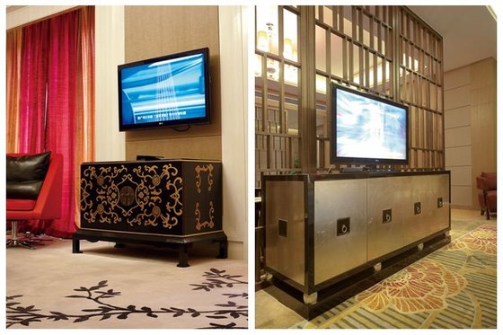 Luxury Kingsize Hotel Bedroom Furniture Presidential Suite Silver Oil Decorate