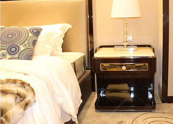 Veneer And Marble Five Star Hotel Furniture , King Size Hotel Style Bedroom Furniture