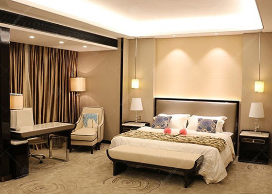 Veneer And Marble Five Star Hotel Furniture , King Size Hotel Style Bedroom Furniture