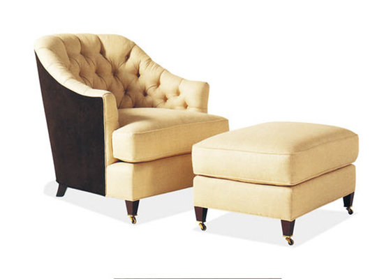 Luxury Customized Lounge Seating For Bedrooms , Comfortable Small Upholstered Chairs