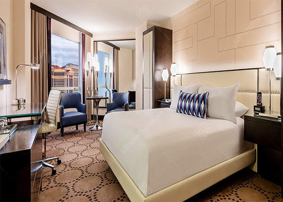 Hotel Luxury Furniture Classical Style , Genuine PU Leather Modern Hotel Furniture