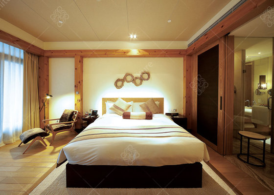 5 Star Hotel Quality Furniture Wooden Frame , Contemporary King Bedroom Sets