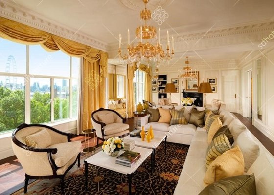 Traditional / Modern Queen Luxury Hotel Bedroom Furniture European Style Customized