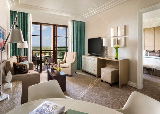 European Style 5 Star Hotel Bedroom Furniture Sets Eco -  Friendly Customized