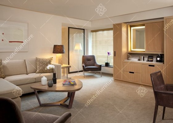 European Style 5 Star Hotel Bedroom Furniture Sets Eco -  Friendly Customized