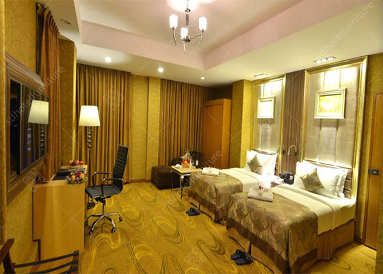 Luxury Apartment Hotel Surplus Furniture , Customized Full Size Bedroom Sets