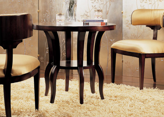 Fashion Style  Hotel Coffee Table Round Shape Side Table With Drawer Eco -  Friendly