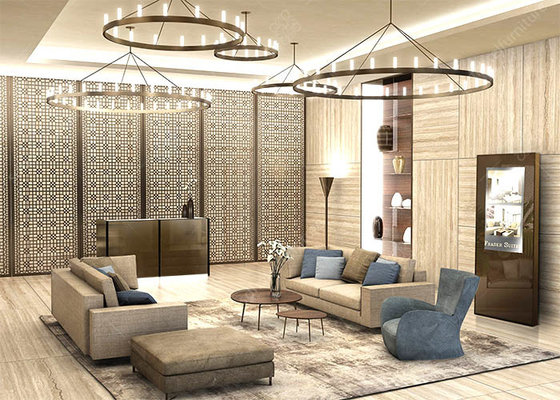 Elegant Luxury 5 Star Hotel Lobby Furniture Color Optional Customized High Grade