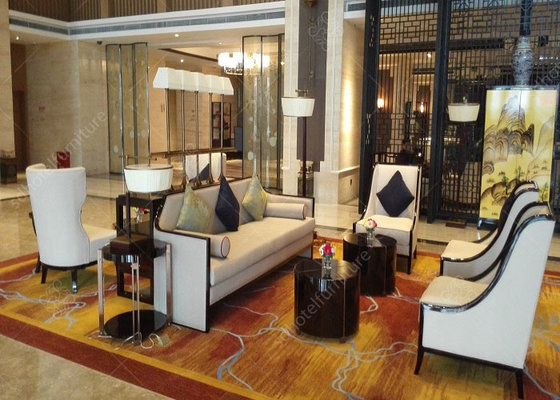 4 Star 5 Star Waiting Area Hotel Lobby Furniture  High Standard Environment - Friendly