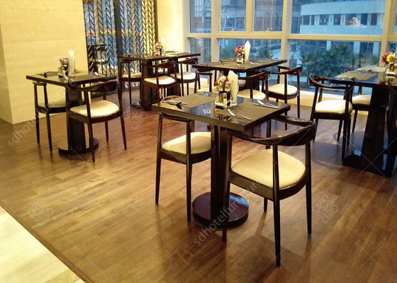 4 Star 5 Star Wooden Modern Restaurant Tables , Antique Style Commercial Cafe Furniture