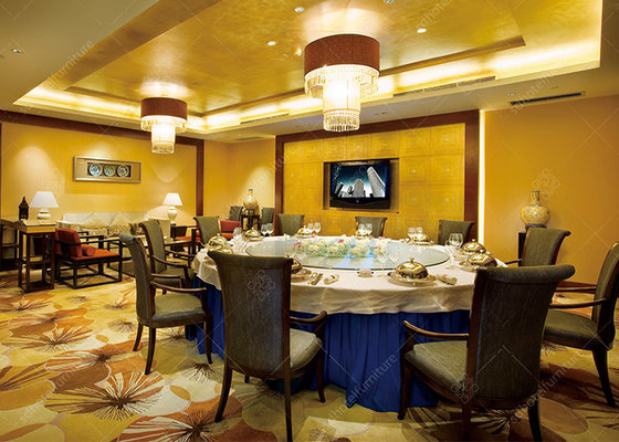 Highly Endurable Commercial Restaurant Furniture High Density Sponge Traditional Style