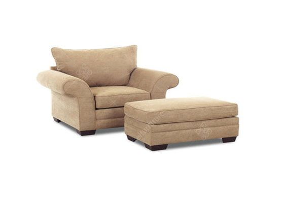 Upholstered Modern Bedroom Chaise Lounge Chairs , Commercial Bedroom Reading Chair