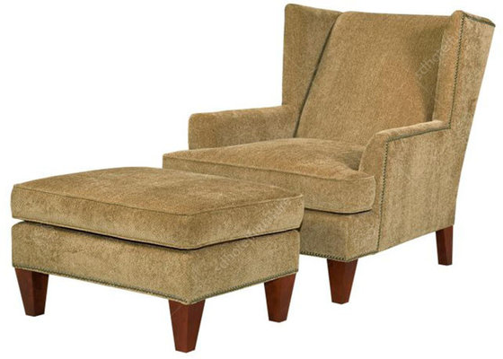 Upholstered Modern Bedroom Chaise Lounge Chairs , Commercial Bedroom Reading Chair