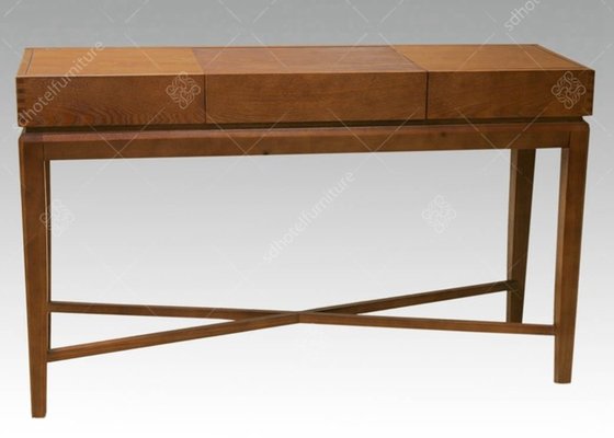 Bedroom Hotel Writing Desk Solid Wood Frame Customized Size Eco -  Friendly