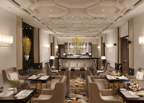 Luxury Wooden Modern Cafe Furniture , Comfortable Contemporary Restaurant Seating
