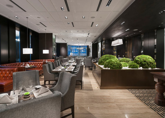 Luxury Wooden Modern Cafe Furniture , Comfortable Contemporary Restaurant Seating