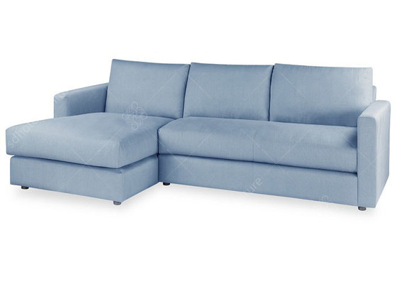 Large Blue Living Room Sofa Set 5 Seater Contemporary Sectional Sofas Modern Style