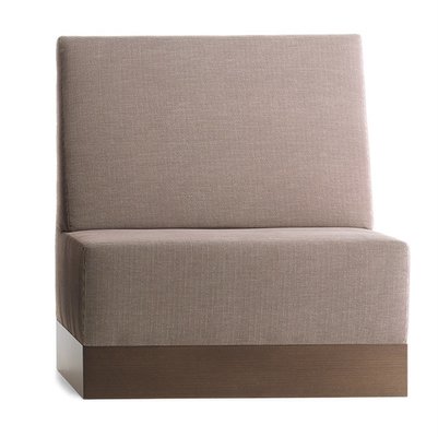Economic Teal / High Back Brown Accent Chairs , Durable Indoor Chaise Lounge
