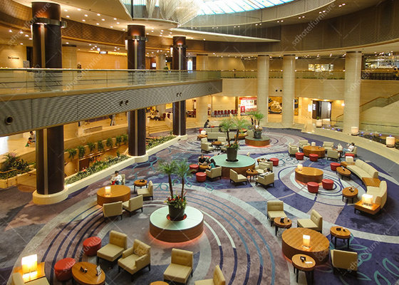 Commercial Luxury Style Hotel Lobby Furniture With Coffee Table And Sofa Sets