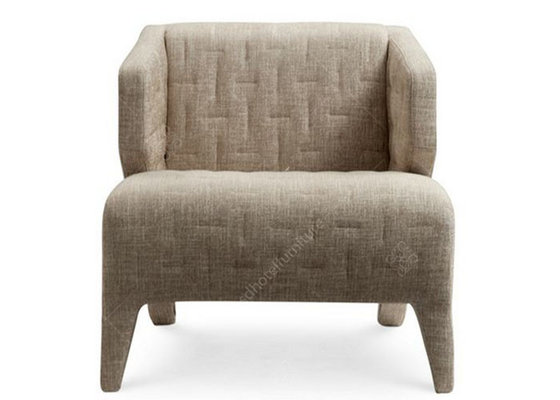 Wooden Fabric Hotel Room Chairs Leisure Armchair Comfortable Eco -  Friendly