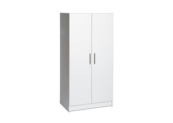 Environment - Friendly Apartment Furniture Sets / Hotel Room Wardrobe Cabinets White Lacquer Highly Endurable