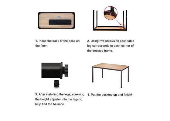 Light Color Computer Modern Writing Desk Hotel Furniture , Simple Fashion Nordic Style Writing Table Desk