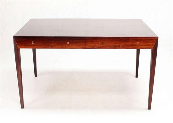 Square Wooden Hotel Writing Desk Black Lacquer 0.5mm Natural Wood Veneer Durable
