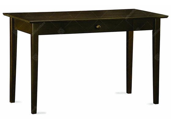 Antique Round Edge Hotel Furniture Writing Desk With Drawer Environment - Friendly Simple Style
