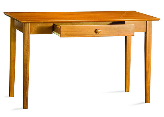 Antique Round Edge Hotel Furniture Writing Desk With Drawer Environment - Friendly Simple Style