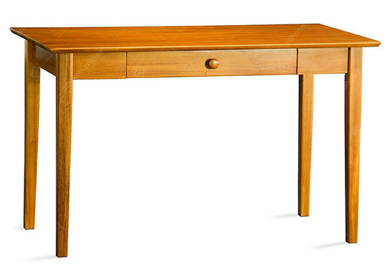 Antique Round Edge Hotel Furniture Writing Desk With Drawer Environment - Friendly Simple Style