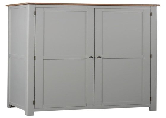 Customized Modern Style White Wardrobe Closet , Wooden Hotel / Home Wall Mounted Wardrobe