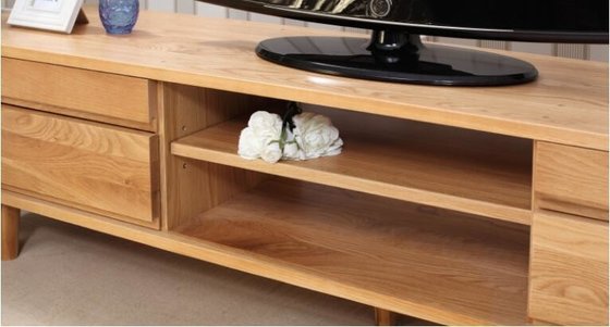 Antique Double Wooden Low Tv Stand , Economic Contemporary Tv Stands High Standard