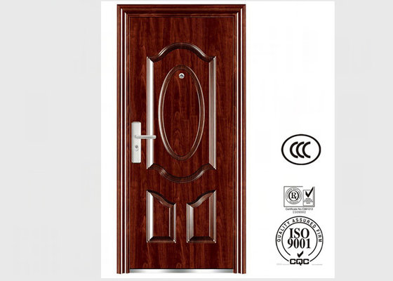 India Style Wooden Bedroom Door , Solid Ash Frame Apartment Wooden Internal Doors