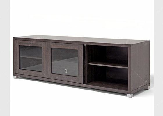 Commercial Apartment Furniture Sets Solid Wood TV Stand , Classical Style Tv Media Stands High Grade