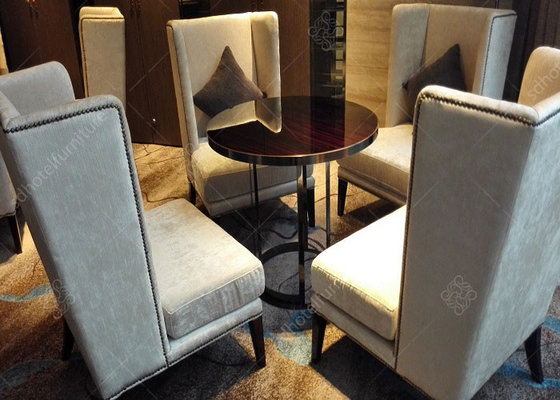 Antique Style Hotel Lobby Furniture Luxury Sofa Set Center Table For 4 Star 5 Star