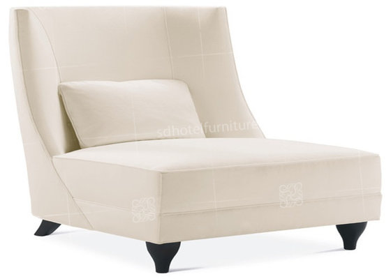 Red Hotel Upholstered Accent Chairs , Small Chaise Lounge Chairs For Bedroom