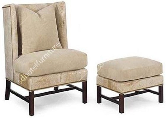 High End Comfortable Bedroom Lounge Chairs Hotel Furniture , Modern Living Room Accent Chairs