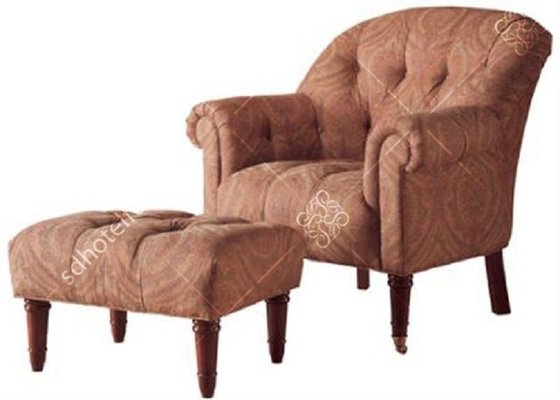 High End Comfortable Bedroom Lounge Chairs Hotel Furniture , Modern Living Room Accent Chairs
